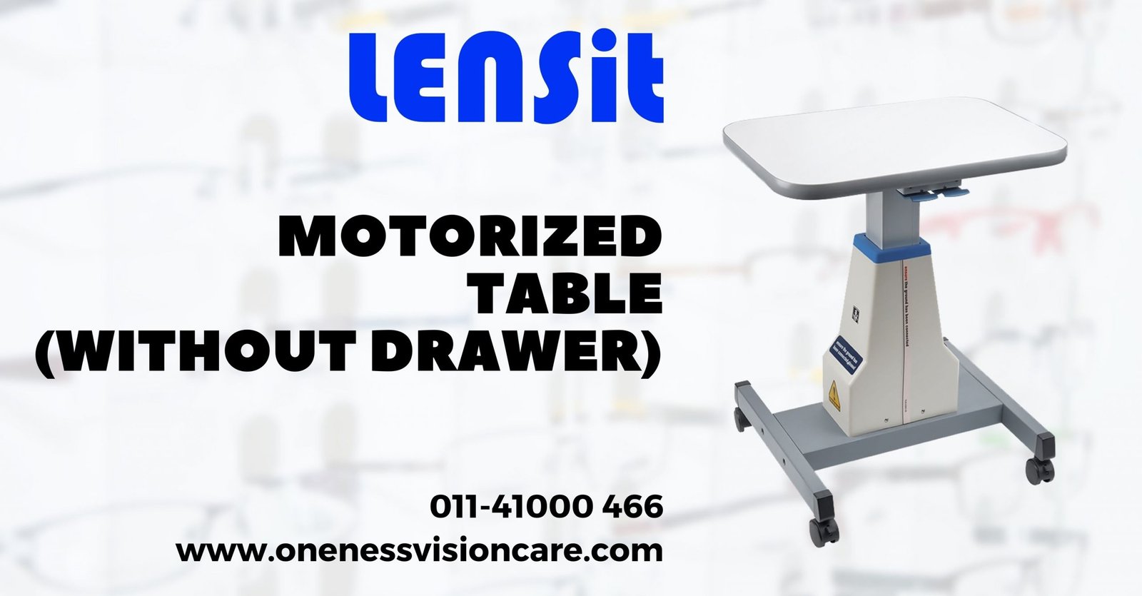 Motorized Table (Without Drawer) - Oneness Vision Care